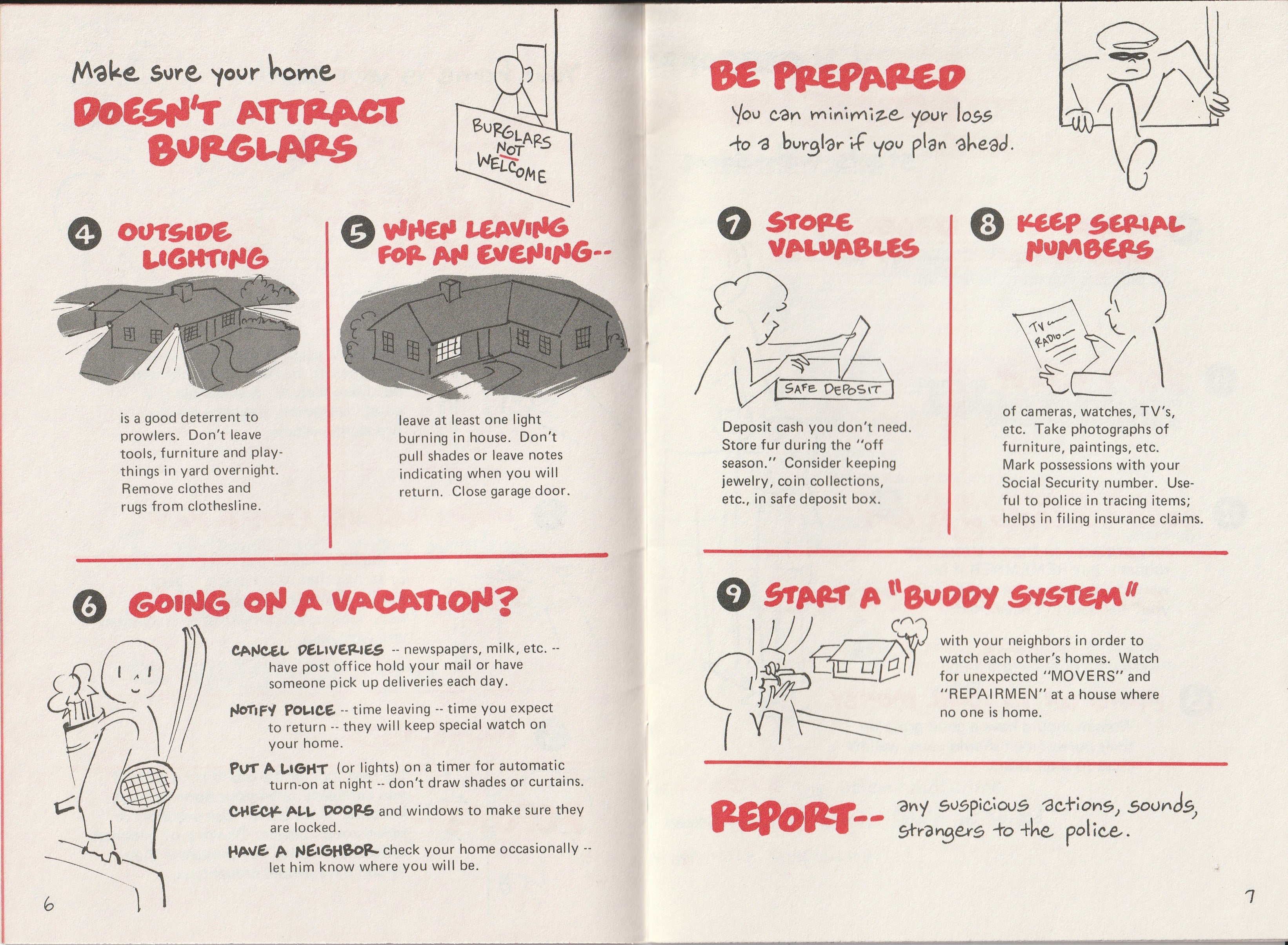 30 Ways You Can Prevent Crime - A Scriptographic Booklet, c. 1977 ...