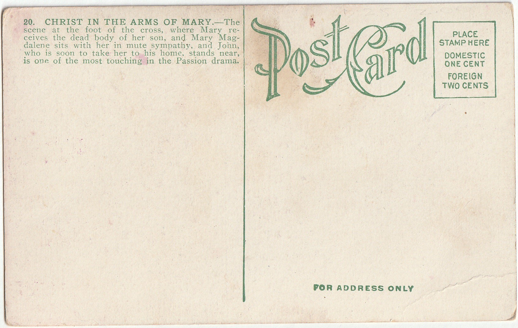 The Dead Christ- 1900s Antique Postcards- SET of 3- Jesus and Mary Mag ...