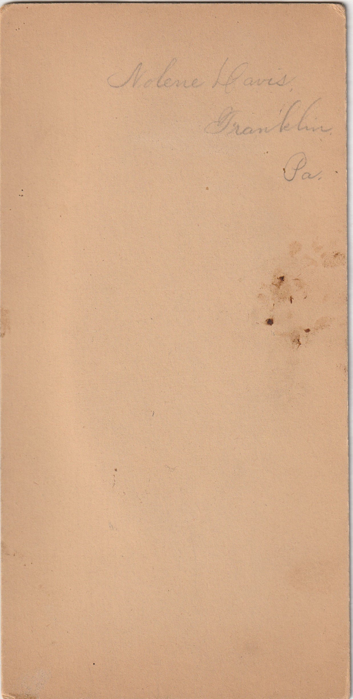 Nolene Davis - Franklin, PA - Cabinet Photo, c. 1890s – Ephemera ...