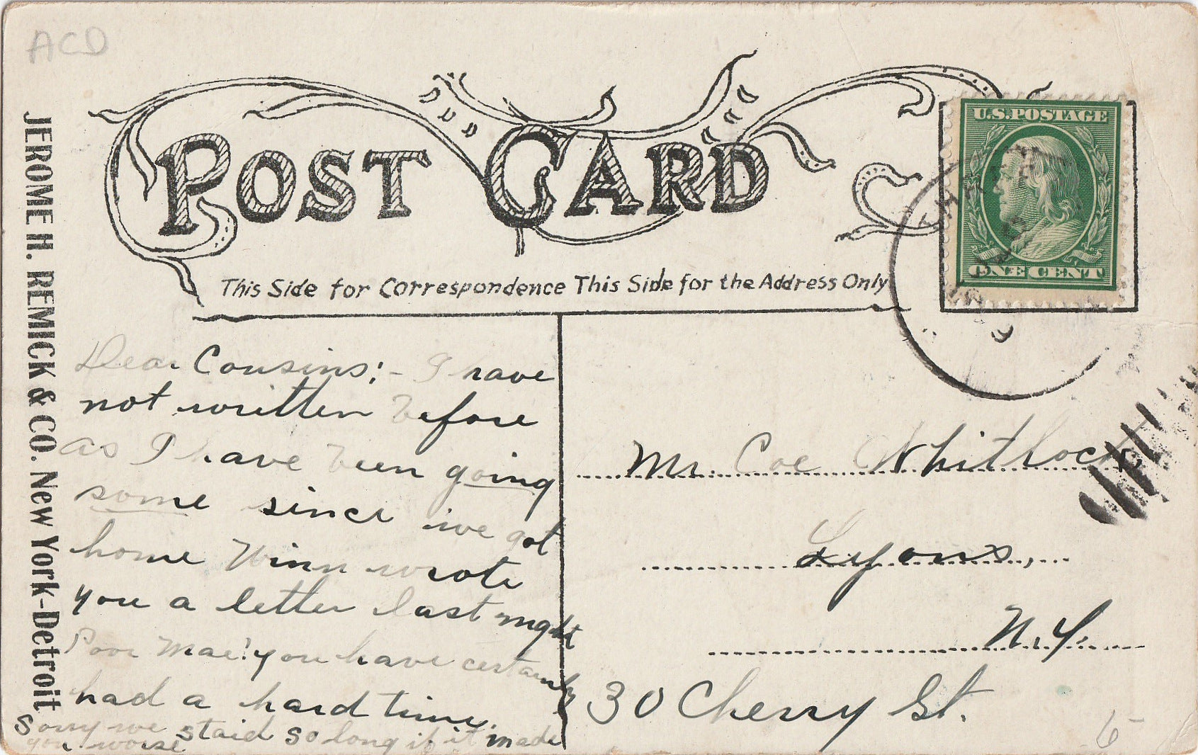 The Basket Hat - Postcard, c. 1909 – Ephemera Obscura Collection