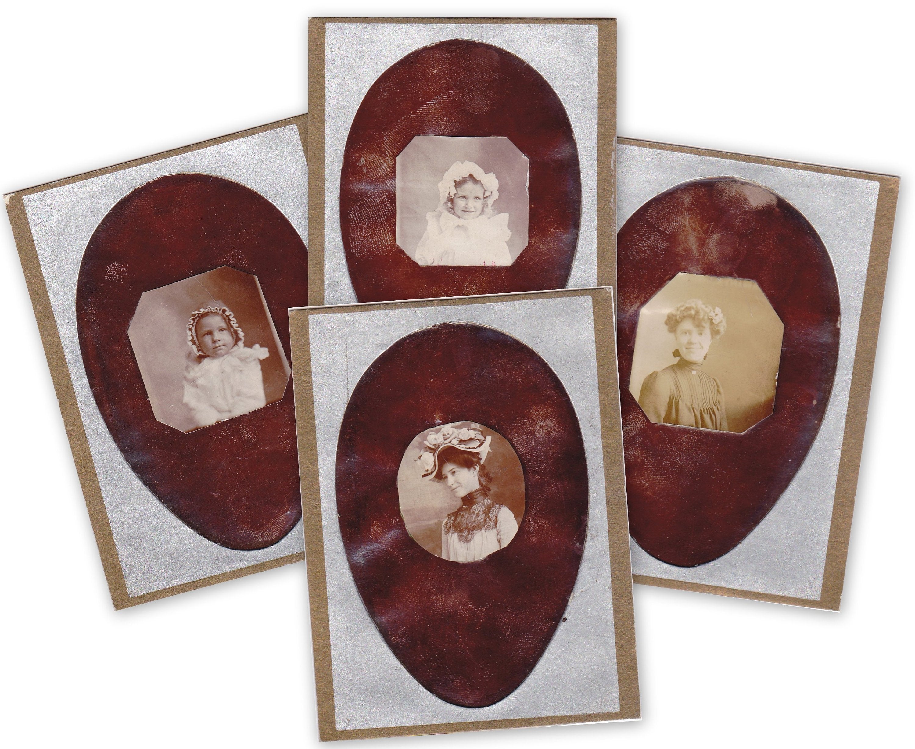 Eggstravaganza- 1800s Antique Photographs- SET of 4- Victorian Easter ...