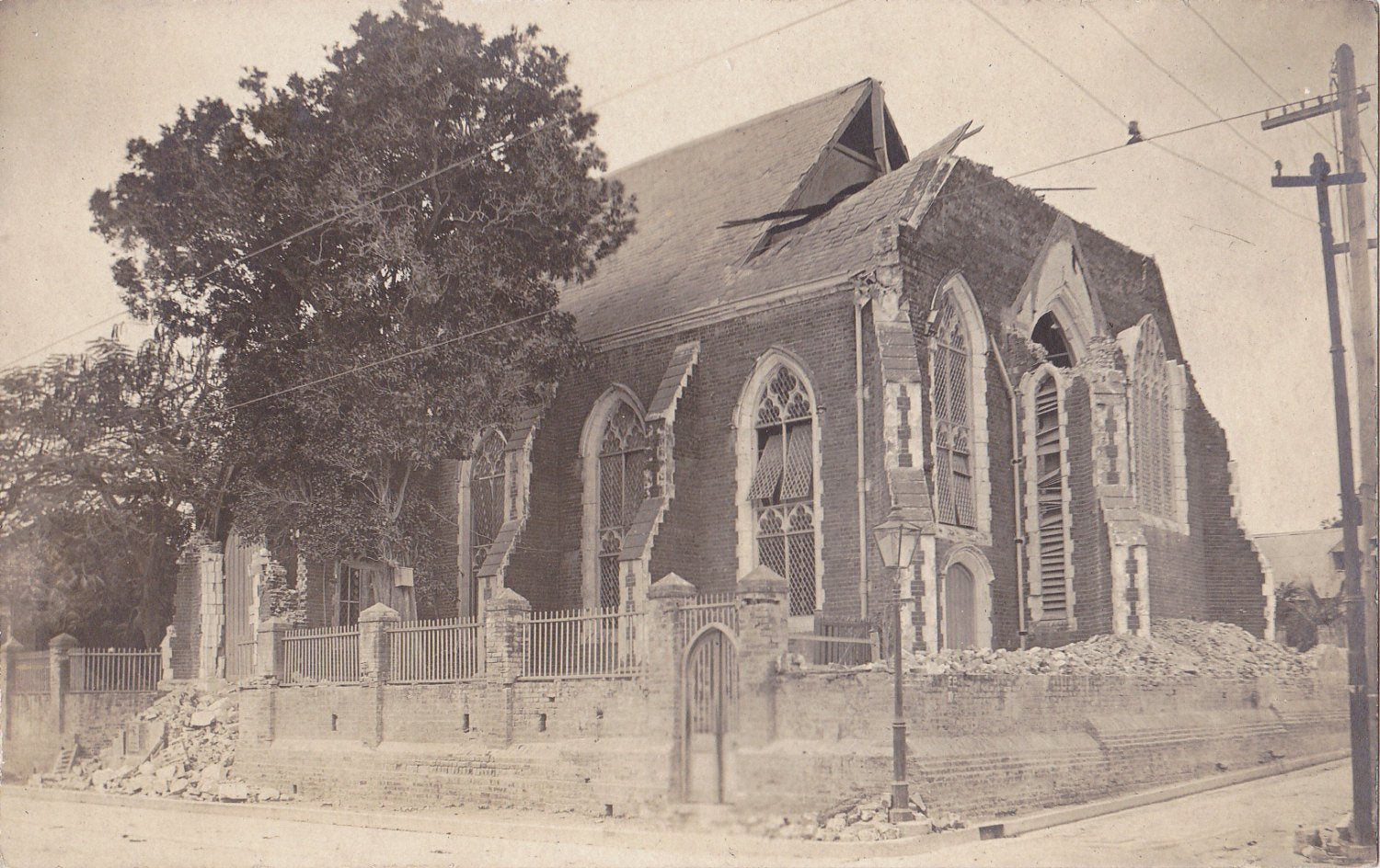 Bombed Out Church- WWI Europe - Bombing Aftermath- 1910s Antique Photo ...